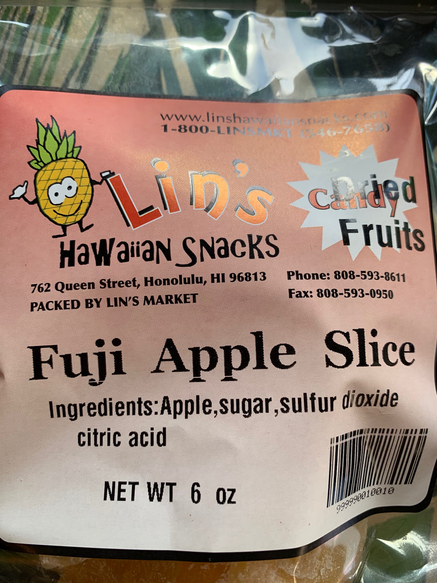 6 oz Fuji Apple Slices – Lin's Hawaiian Snacks