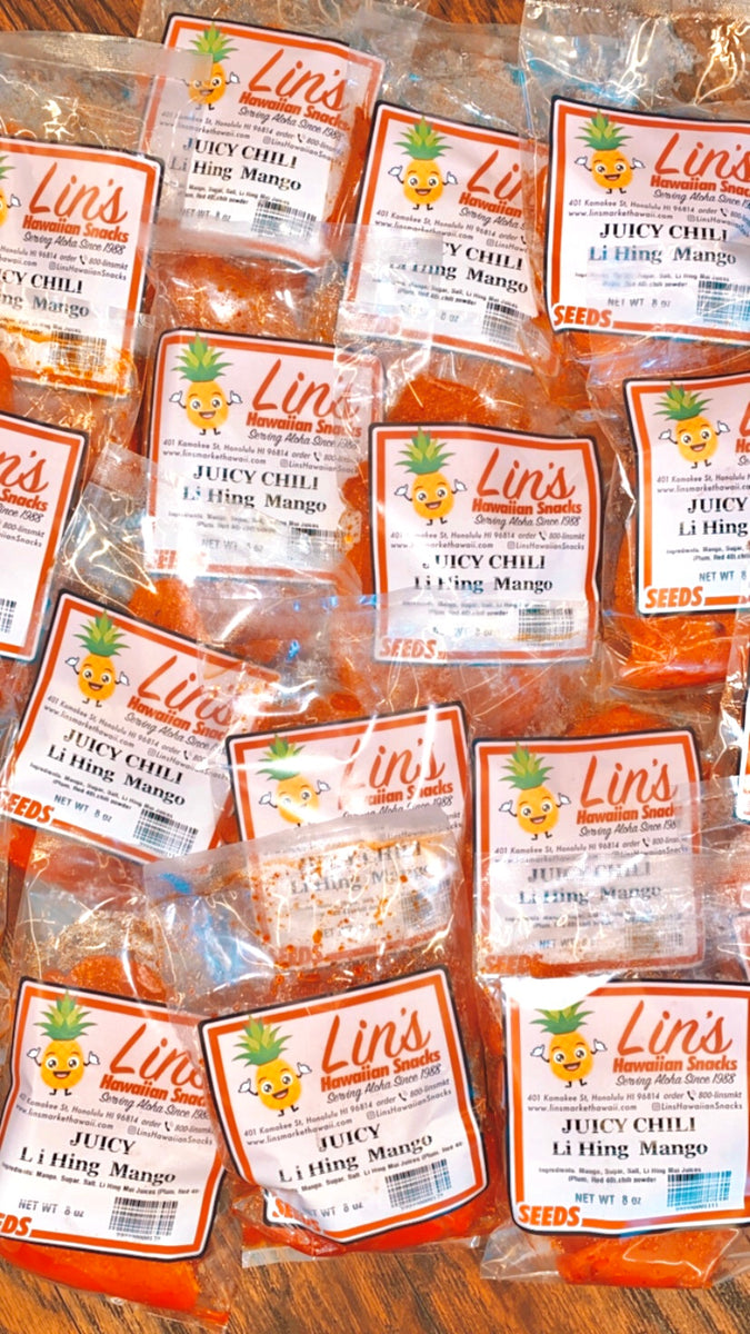 Juicy Chili Li Hing Mango – Lin's Hawaiian Snacks