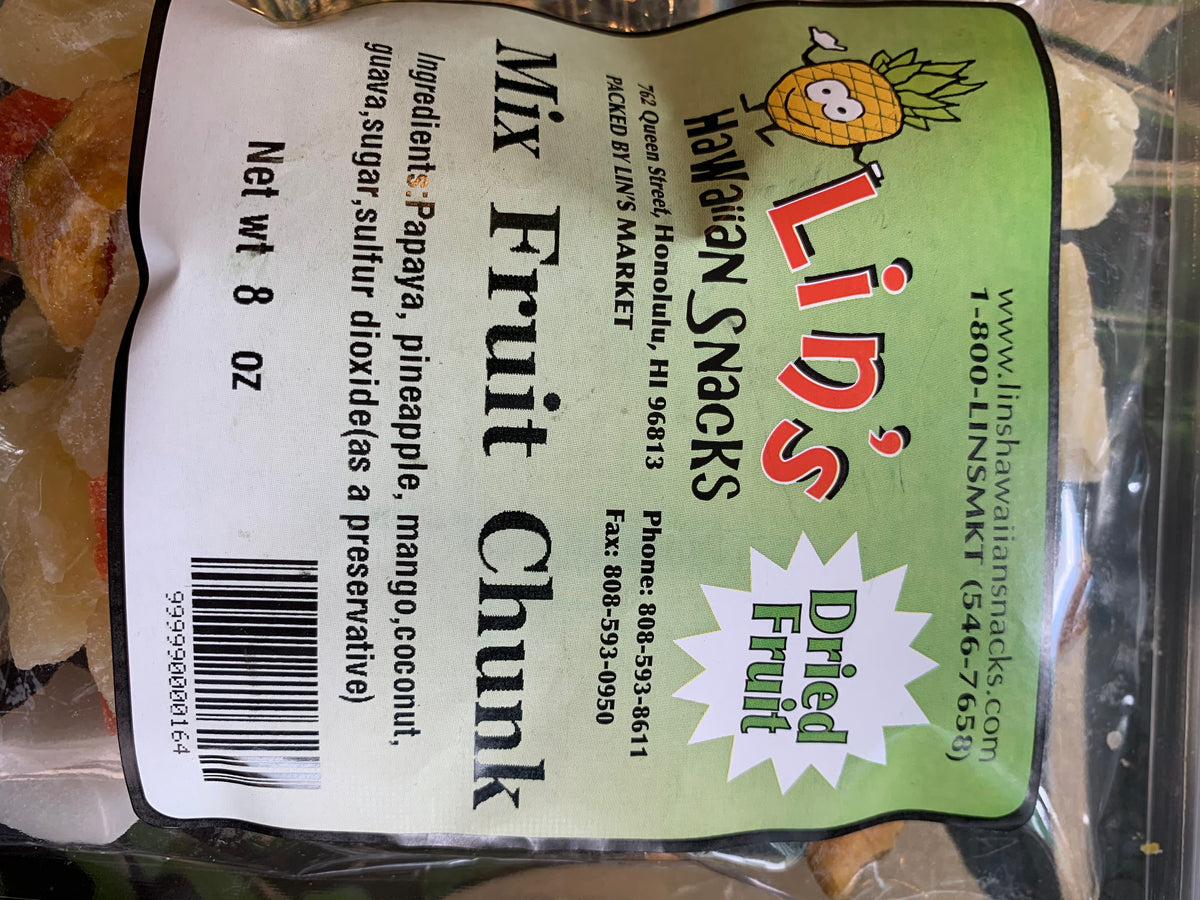 Mix Fruit Chunks – Lin's Hawaiian Snacks