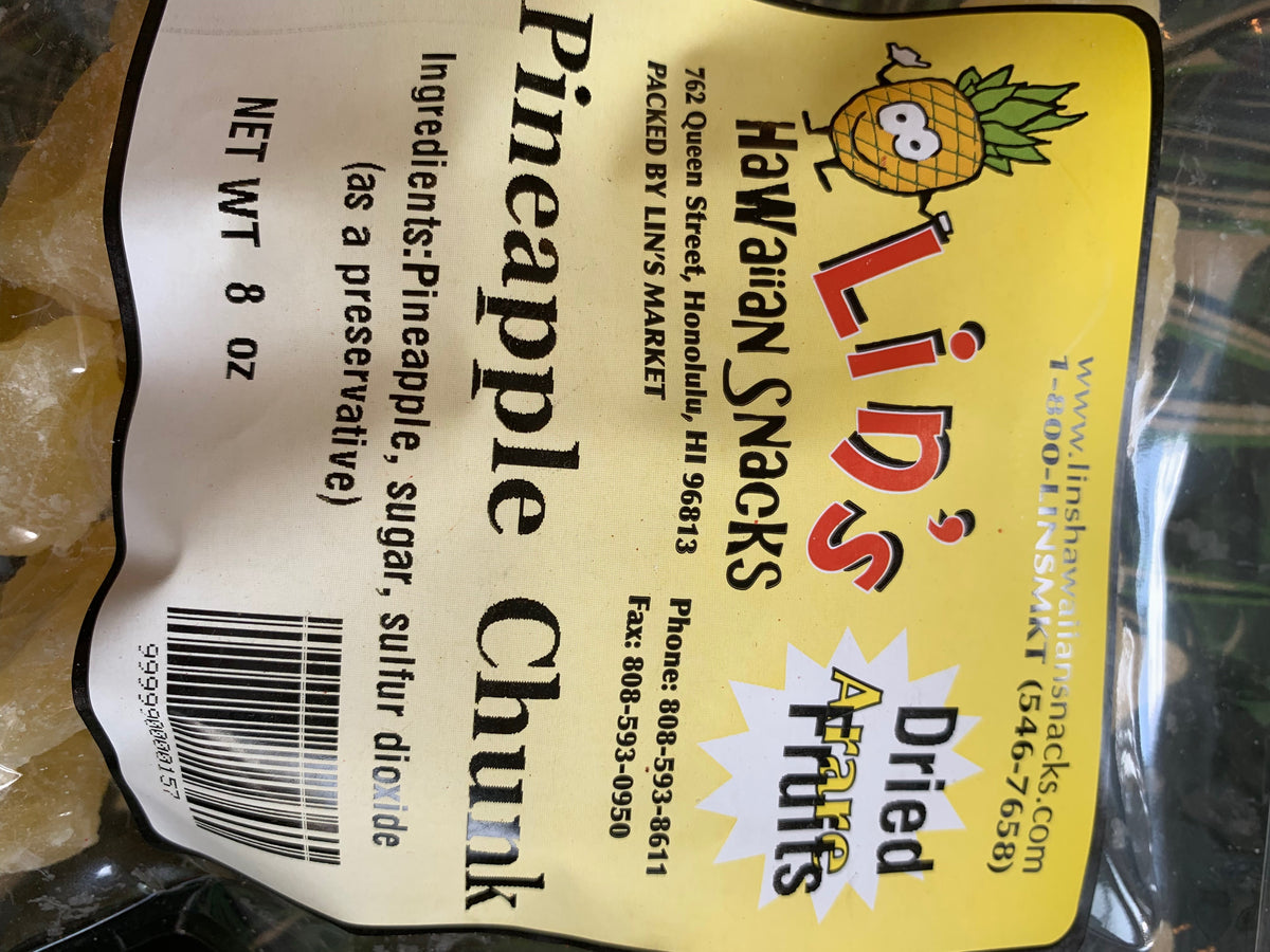 Pineapple Chunks – Lin's Hawaiian Snacks
